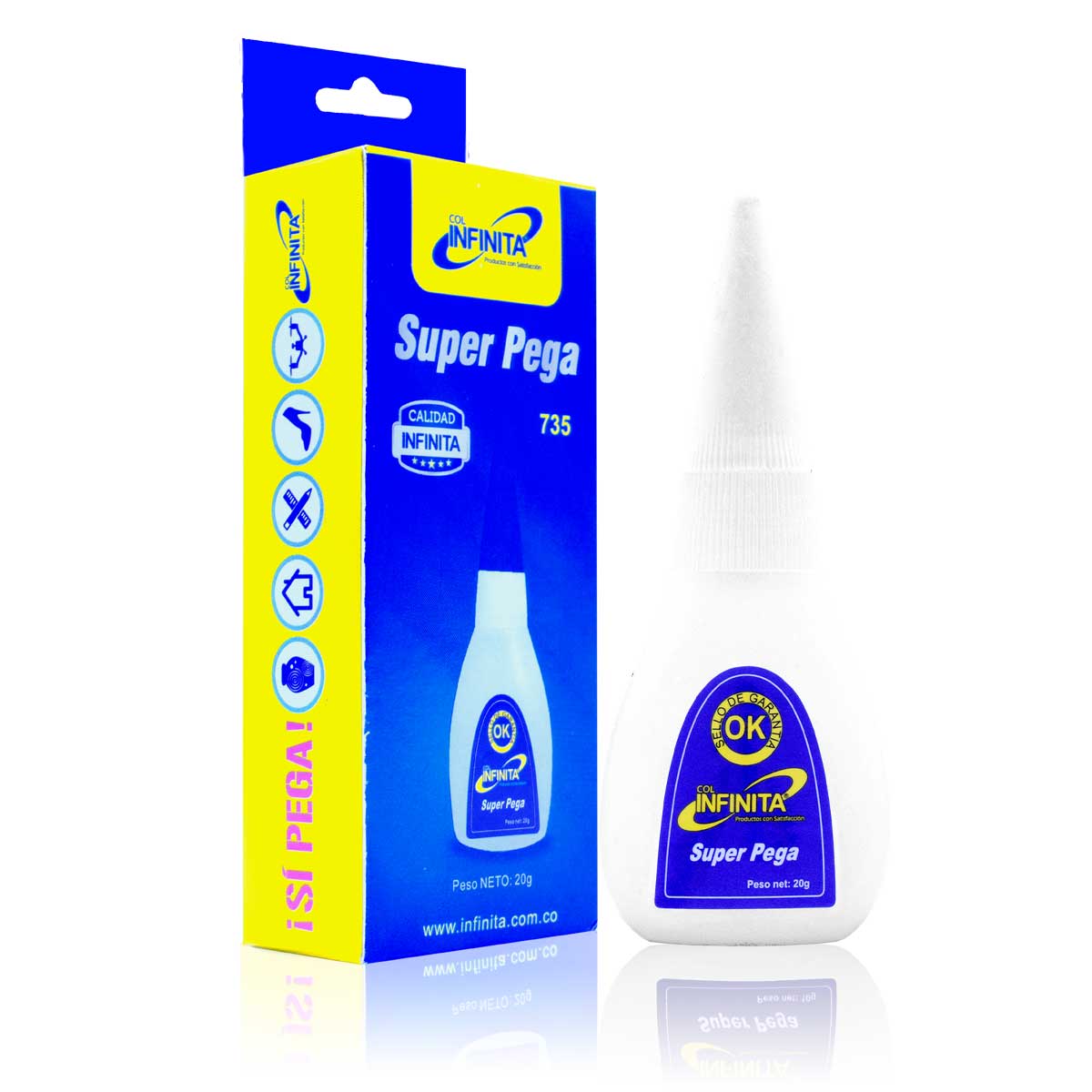 Pegante Instantaneo Super Pega Infinita tradicional 20g - Madecentro
