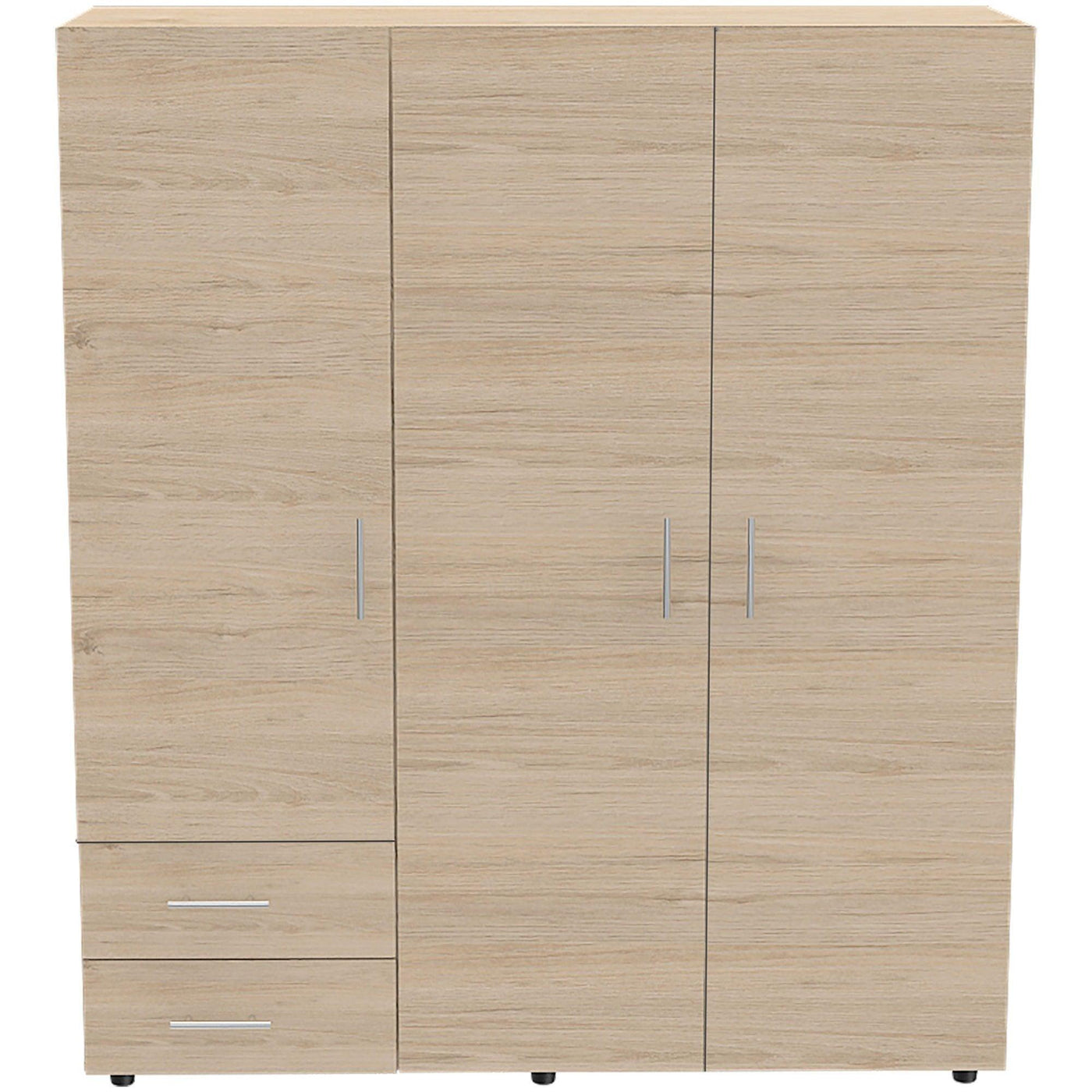 Closet Light, Beige y Blanco, con Dos Cajones Organizadores y Dos Entr ...