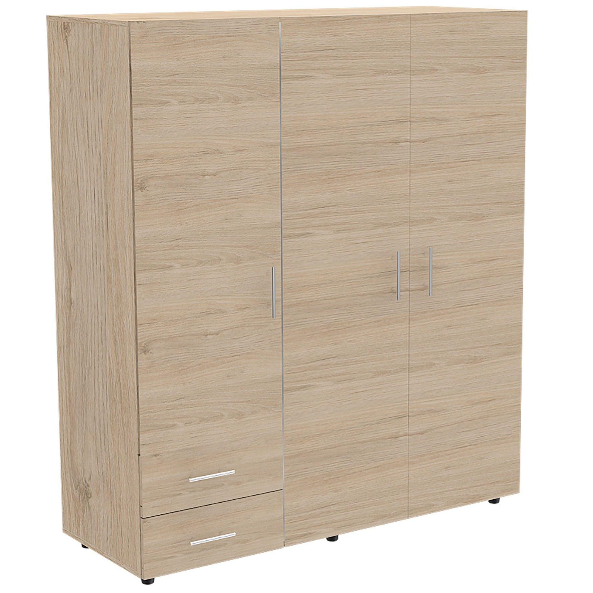 Closet Light, Beige y Blanco, con Dos Cajones Organizadores y Dos Entr ...