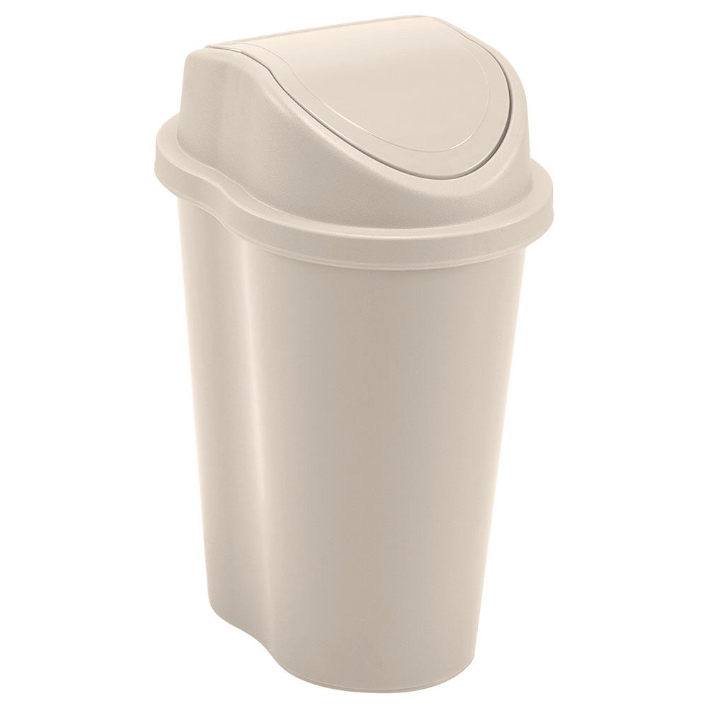 Papelera style tapa vaiven 2.5 litros taupe marca Rimax - Madecentro