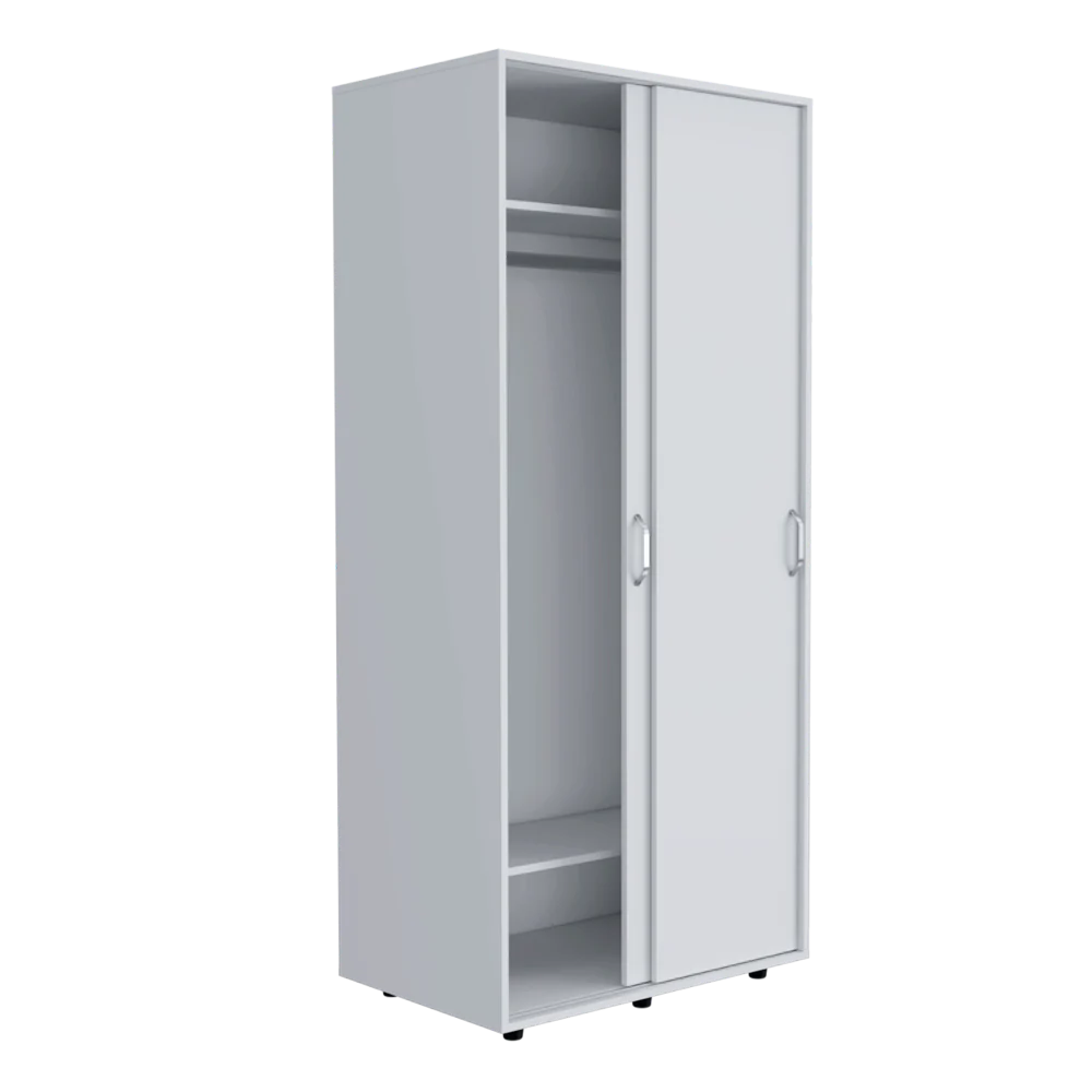 Closet irmac, blanco duqueza, con dos puertas deslizables - Madecentro