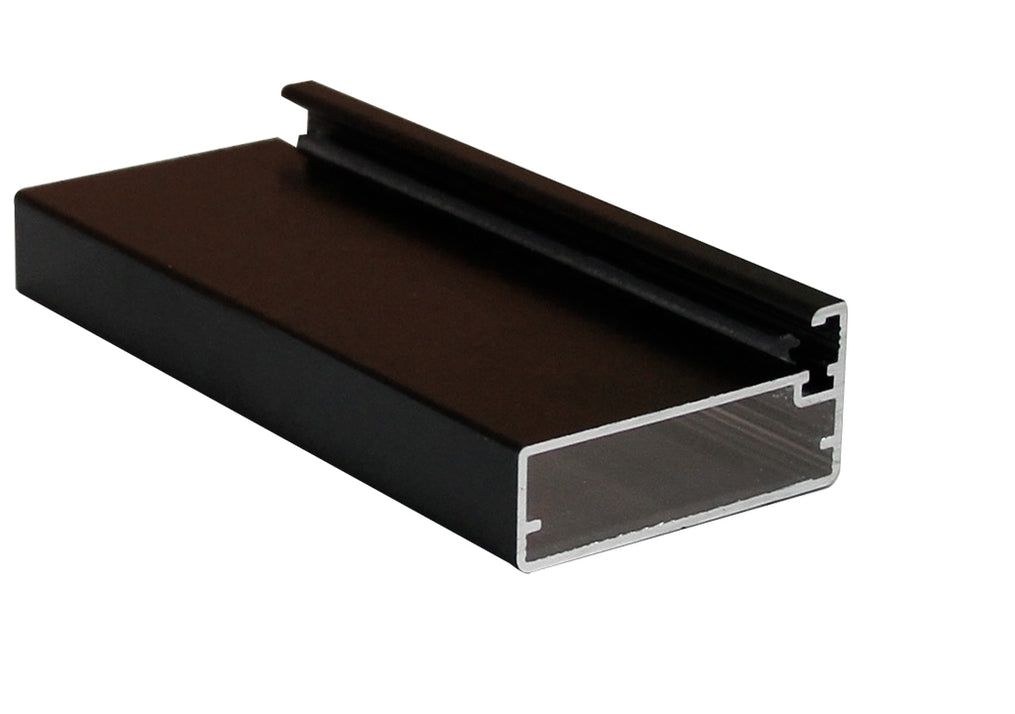 Perfil para puertas de aluminio x 3 m negro - Madecentro