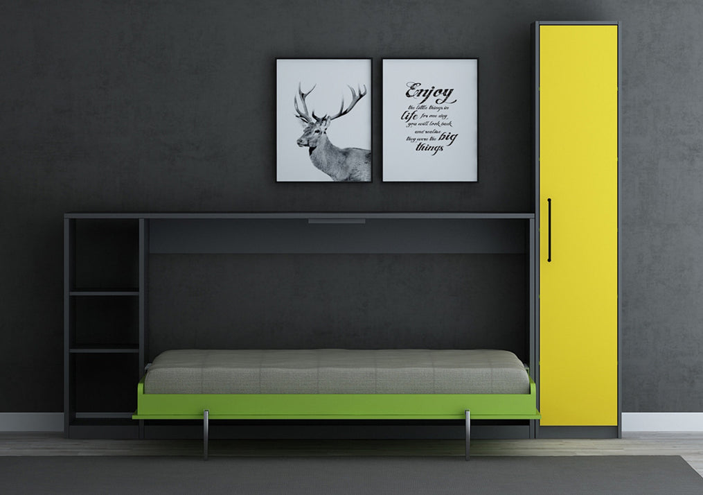 Herraje para cama sencilla horizontal- oculto pared - Madecentro